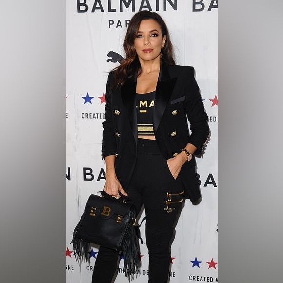 Balmain | Tops | Balmain X Puma Limited Edition Black And Gold Sports ...